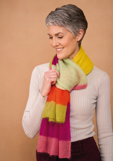 Kaffe Fassett Joseph Scarf Kit - Crazy for Ewe