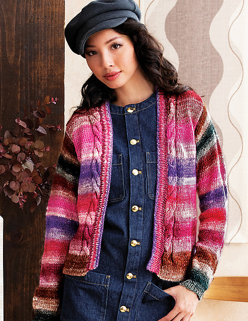 Noro Flourish Cabled Cardigan Pattern - Crazy for Ewe